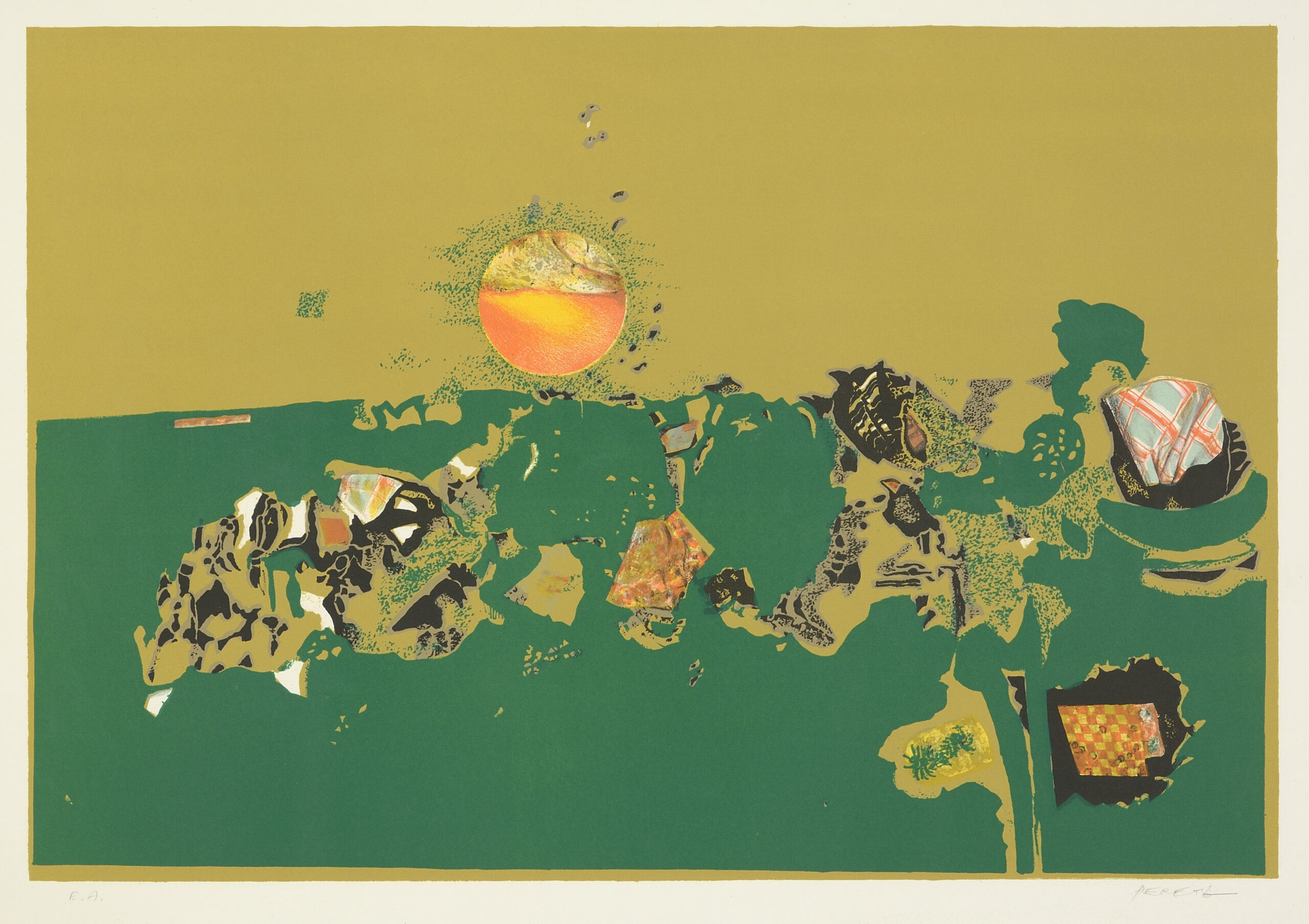 David Avram Peretz /1906-1982/ - "Sunset" - ENAKOR